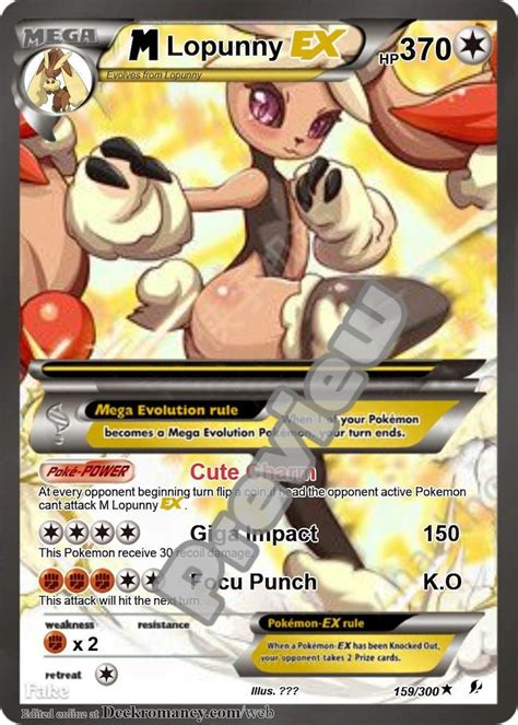 Lopunny Pokemon Card