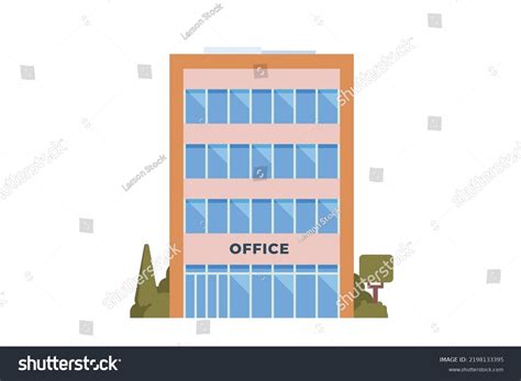 Vector Building Office Buildings City Illustration Stock Vector