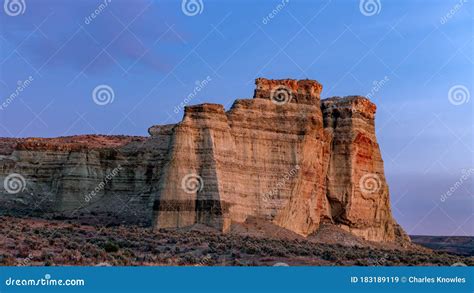 Unique Rock Formation In Eastern Oregon At Sunrise Stock Image Image