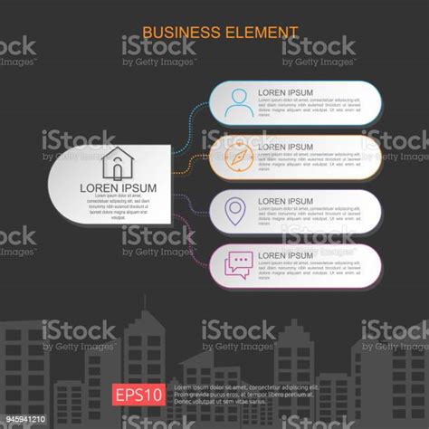 추상적인 원형 배경 구축 사업 개념 Infographic 바 요소입니다 워크플로 레이아웃 다이어그램 그래프 프레 젠 테이 션 연례 보고서 웹 디자인 및 원형 차트 사이클링에