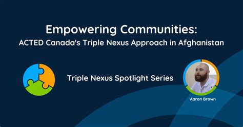 Spotlight On Triple Nexus In Practice Humanitarian Development And Peace Cooperation Canada