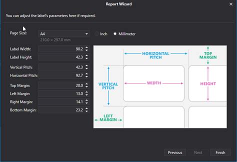 Customize The Label Options Sensor Test And Calibration User Manual