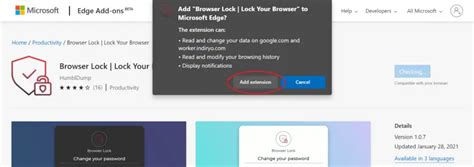 How To Lock Microsoft Edge With Password Protection Gadgets To Use