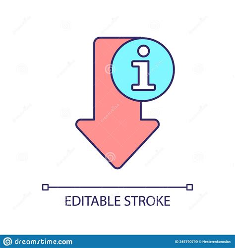 Reducing Information Overload Rgb Color Icon Stock Vector Illustration Of Computer User