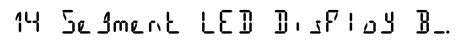 14 Segment Led Display Font Webfont And Desktop Myfonts