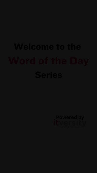 Itversity Inc On Linkedin Wordoftheday Graph Datastructures