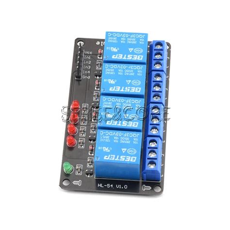 Carte Module Relais 3v12v 4 Canaux Pour Arduino Raspberry Pic Avr Dsp