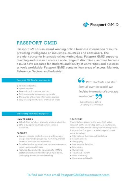 Euromonitor Passport Login