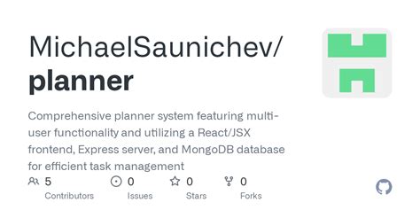 GitHub MichaelSaunichev Planner Comprehensive Planner System Featuring Multi User
