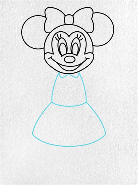 Draw Minnie Mouse Helloartsy