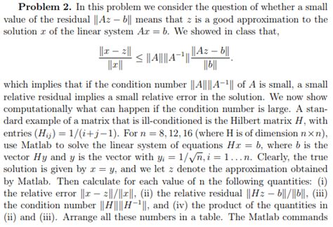 Solved Problem 5 The Least Squares Approximation Method