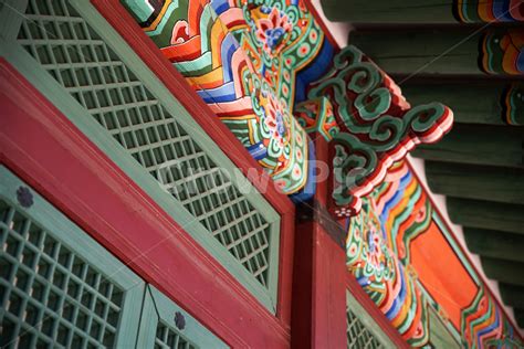 초익공 준명당 단청 처마 문양 사진 이미지 일러스트 캘리그라피 Deep Blue작가