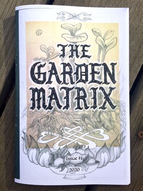 zine the garden matrix issue 1 saddle stitched softcover book inkjet digital prints