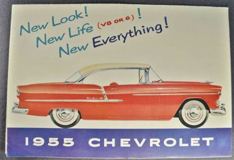 1955 Chevrolet Brochure Bel Air 150 210 Wagon Not A Reprint 54252886