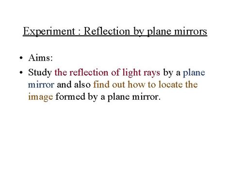 Light Reflection Experiment With Mirrors At William Ashbolt Blog