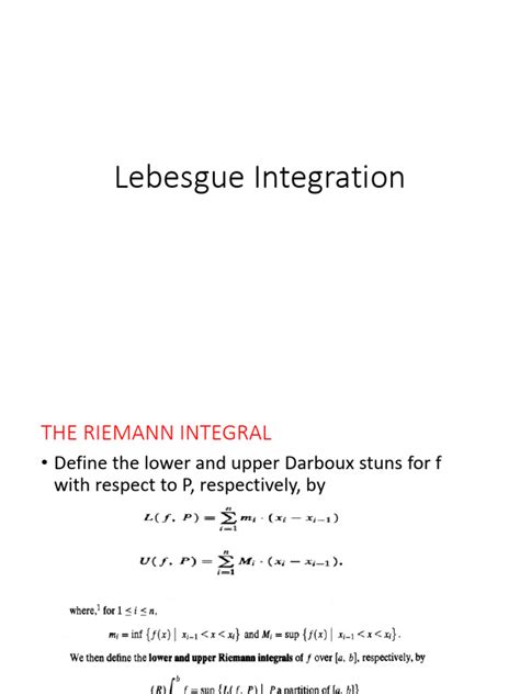 Lebesgue Integration Pdf Lebesgue Integration Measure Mathematics