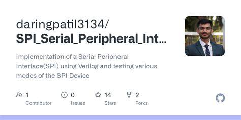 Github Daringpatil Spi Serial Peripheral Interface Verilog Modules Implementation Of A