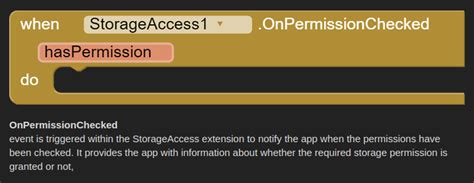 ⏹ Storageaccess Extension Simplifying Storage Permissions In Mit App Inventor Extensions