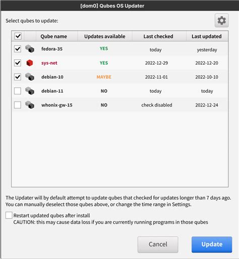 Implement Improved Updater Gui · Issue 7965 · Qubesosqubes Issues · Github