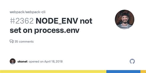 Nodeenv Not Set On Processenv · Issue 2362 · Webpackwebpack Cli · Github