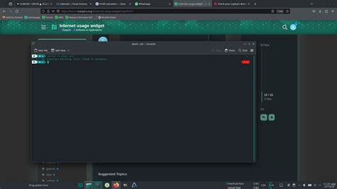 Internet Usage Widget Software And Applications Manjaro Linux Forum