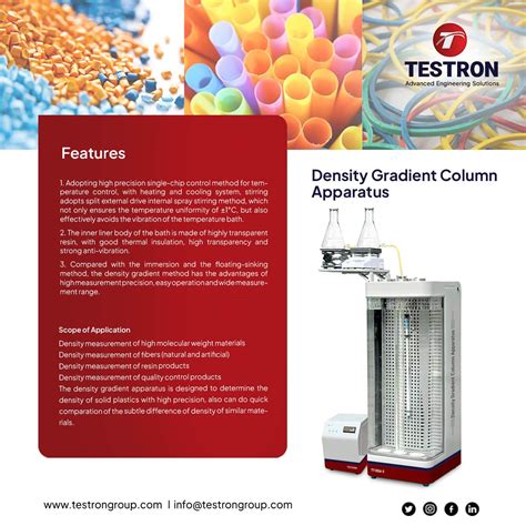 Density Gradient Column Apparatus Testron Group