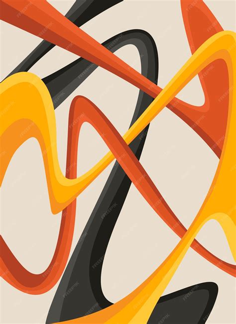 Premium Vector Abstract Multicolored Intersecting Lines For A Poster Or Background Vector