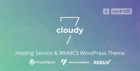 cloudy 7 hosting service and whmcs wordpress theme by vergatheme