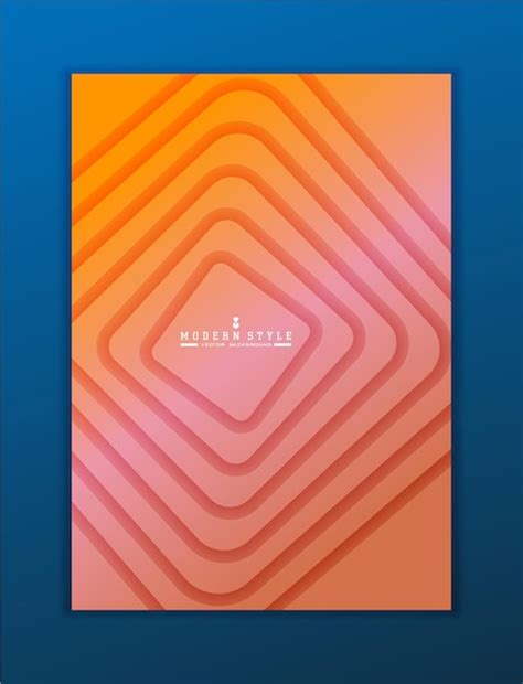Premium Vector Minimal Template Design For Branding Advertising With Abstract Shapes