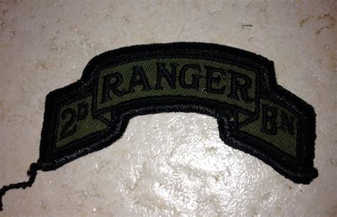 Vintage U S Army 2nd Ranger Scroll Etsy