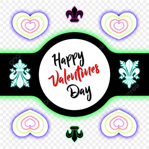 해피 발렌타인 데이 사랑 일러스트 Png 디자인 템플릿 특별한 날 연인 새 Png 일러스트 및 Psd 이미지 무료 다운로드