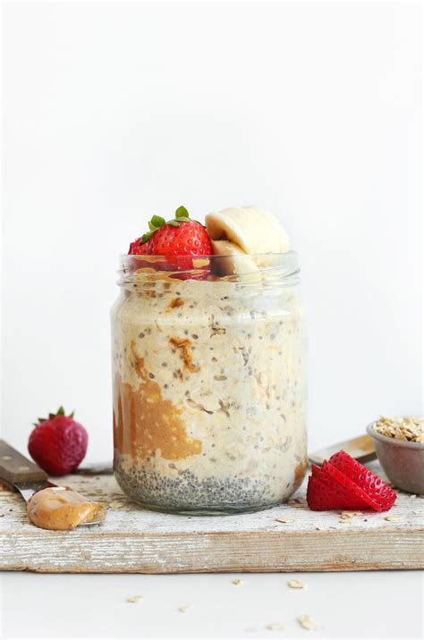 Peanut Butter Overnight Oats 5 Ingredients Minimalist Baker Recipes