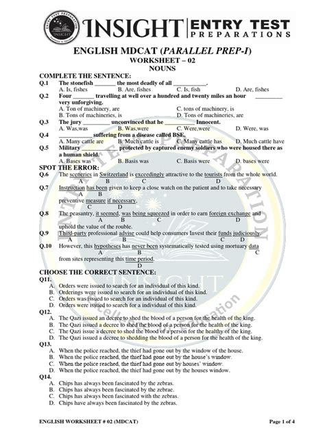 Nouns Pdf Grammatical Number Plural