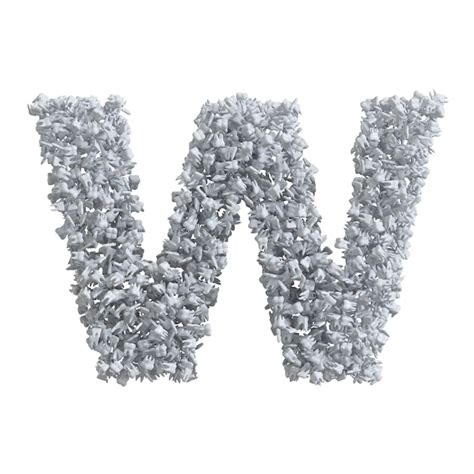 Premium Photo Alphabet Made Of Teeth Letter W
