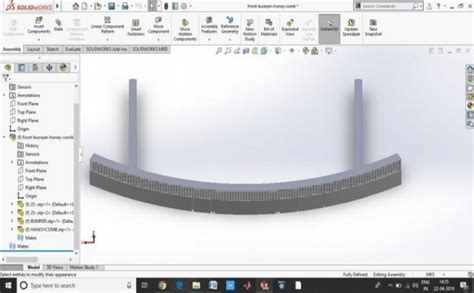 Finite Element Analysis Of Honeycomb Bumper Download Scientific Diagram