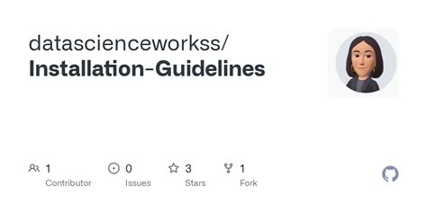 Github Datascienceworkssinstallation Guidelines