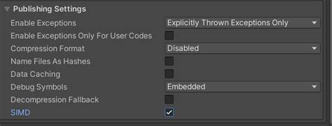 团结引擎 手册 Math 库 Wasm Simd 支持