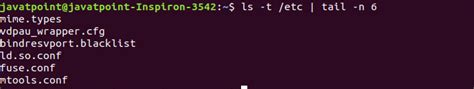 Tail Command In Linux Unix With Examples Tpoint Tech