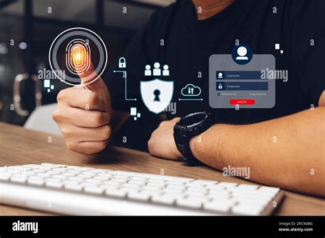Captivating Digital Illustrations Capturing Scanning Fingerprint Cybersecurity Privacy And