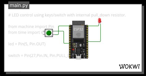 Micro Python Internal Pull Down Wokwi Esp32 Stm32 Arduino Simulator