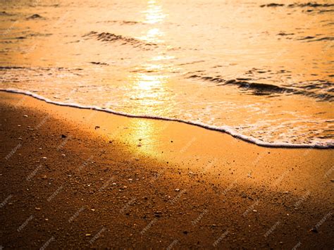 Premium Photo Sunset On Beach Sea Background Sunrise On Sand Ocean Summer Tropical Wave Water