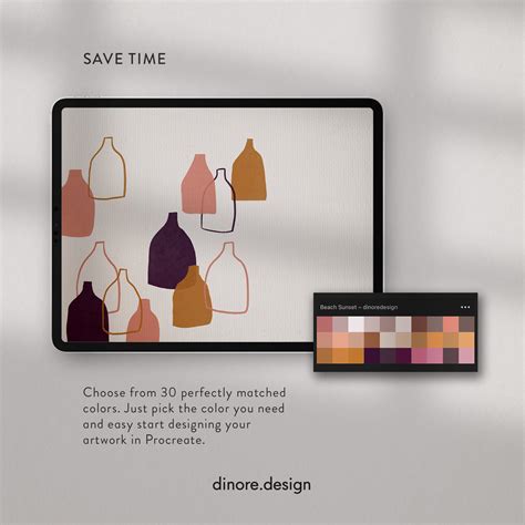 Boho Procreate Color Palette Procreate Color Swatches Color Swatches IPad Illustration