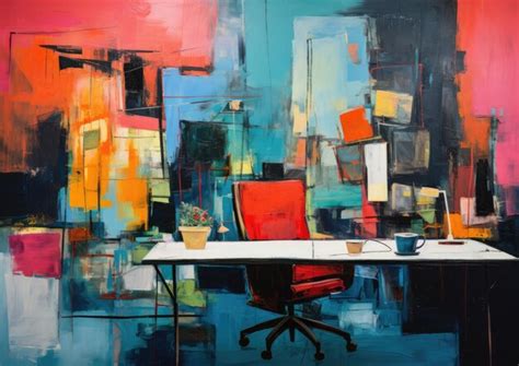 Premium Ai Image An Abstract Expressionist Interpretation Of An