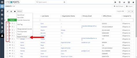 Export Lists With Only Columns Selected In Vtiger 7 Vtiger Experts