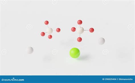 Calcium Aluminosilicate Molecule 3d Molecular Structure Ball And Stick Model Structural
