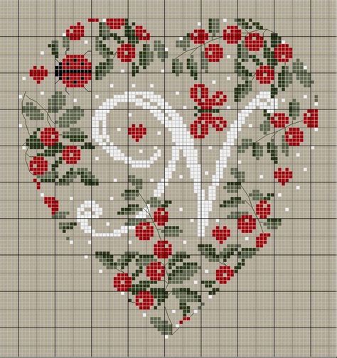 Алфавит сердце Skrmaster Ru — Handmade ярмарка России Сердце вышитое крестиком Примеры