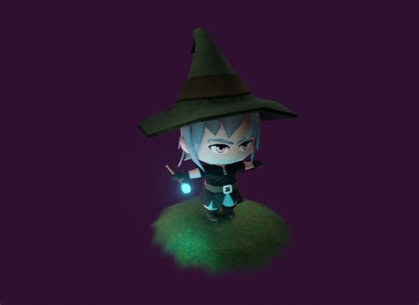 Mage Chibi 3d Model Flippednormals