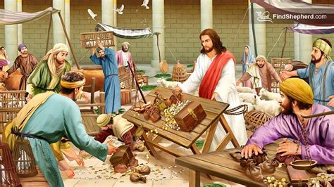 Jesus Cleanses The Temple Painting At Explore