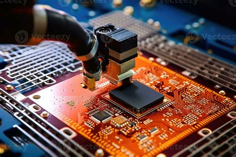 Ai Generated Technology Motherboard Macro Engineer Tech Digital Electricity Board Semiconductor