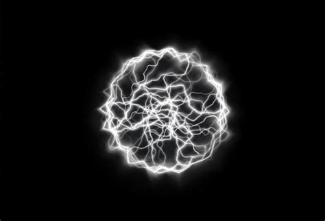 Premium Vector Powerful Ball Lightning White Png A Strong Electric
